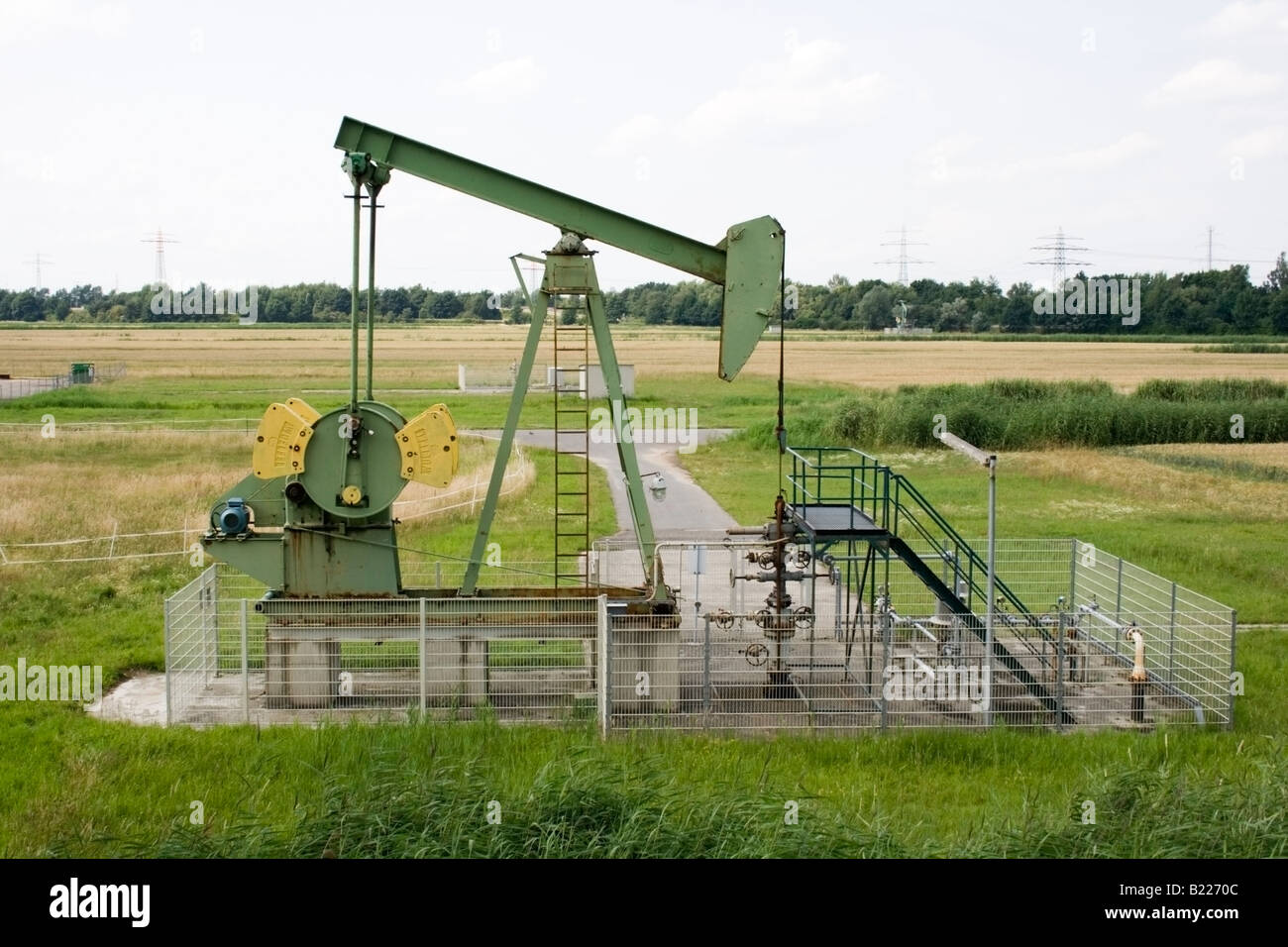 Oil Pump in Northern Germany Stock Photo - Alamy