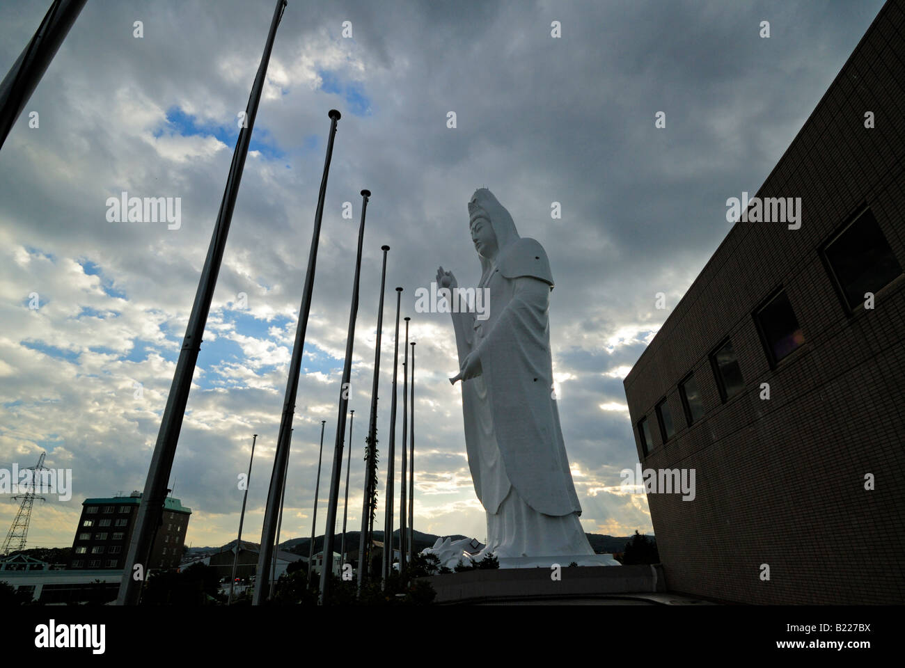 Gigantic Buddhist statue of the bodhisattva Dai Kannon Sendai Japan ...