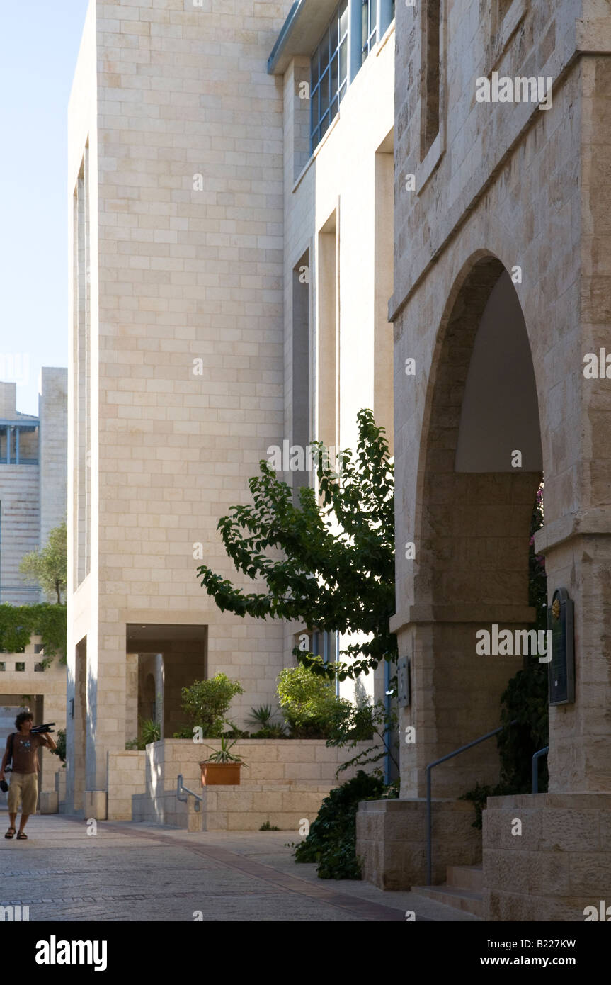 Israel Jerusalem Safra square City Hall view of old refurbished and new ...
