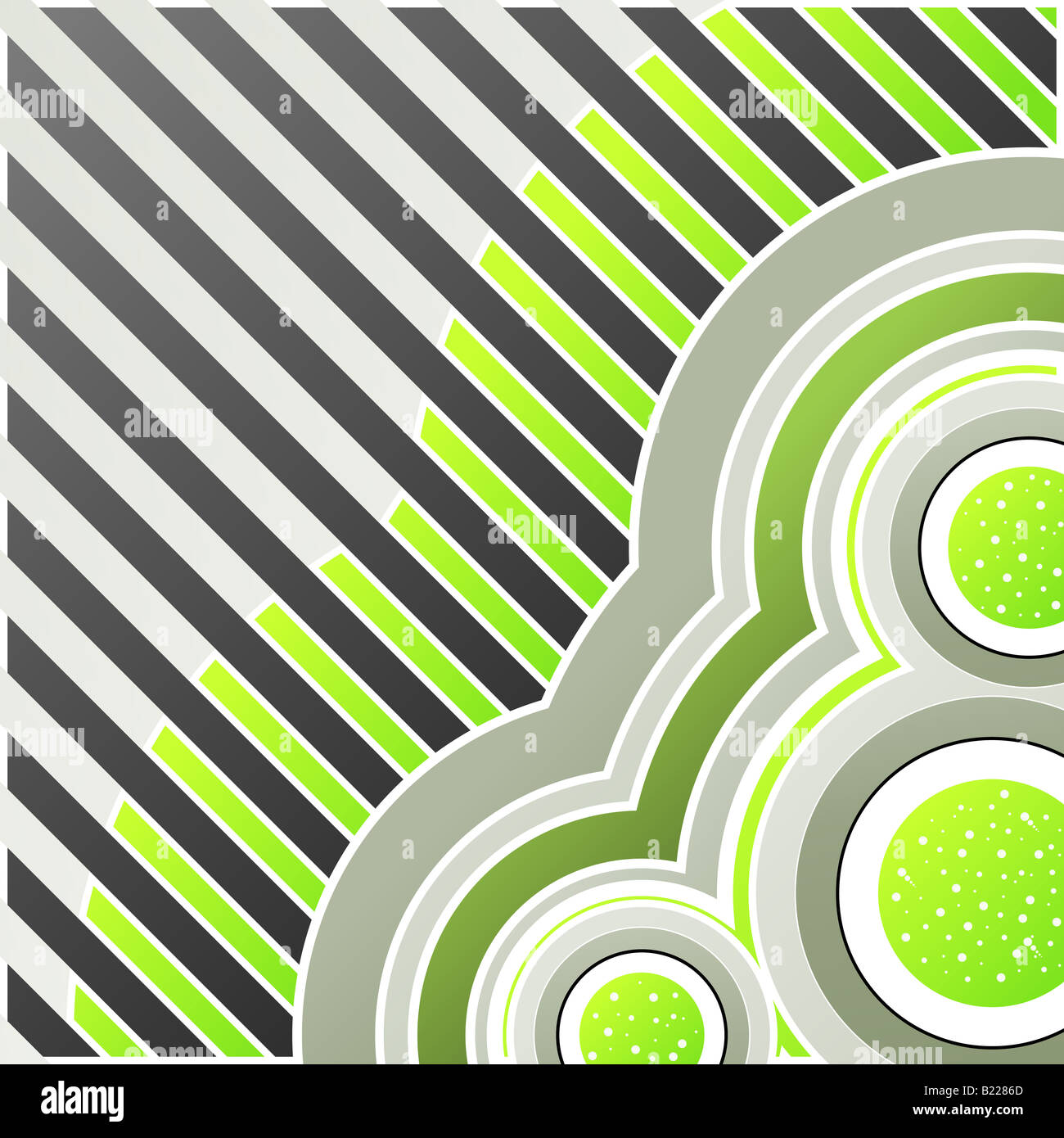 Vector illustration of a conceptual ecology background with abstract ...