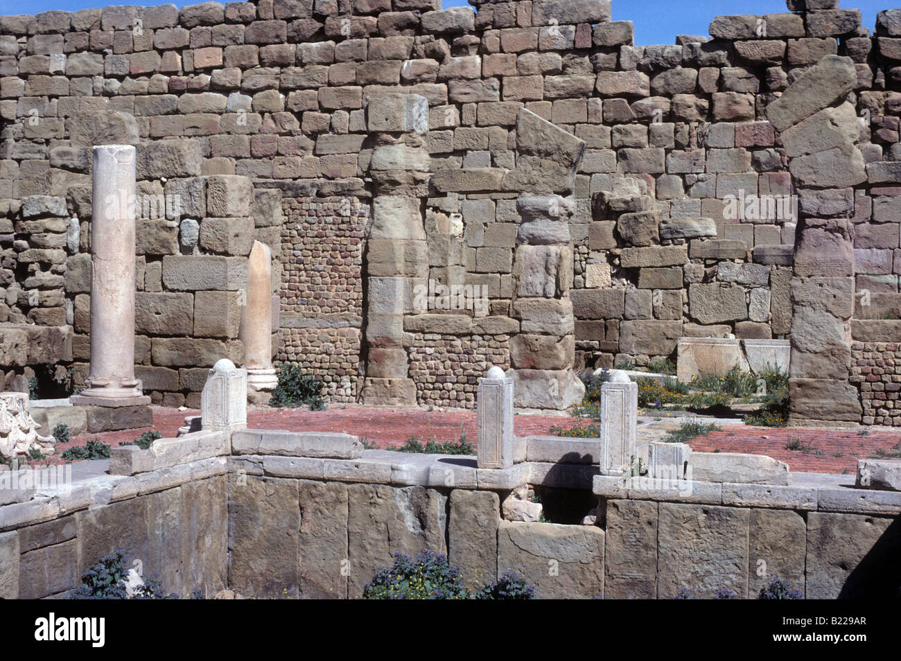 Ruins at Roman Timgad Algeria North Africa A UNESCO World Heritage ...