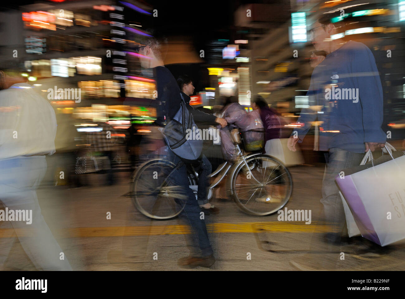 Life on Sendai streets at night Sendai Japan Stock Photo - Alamy