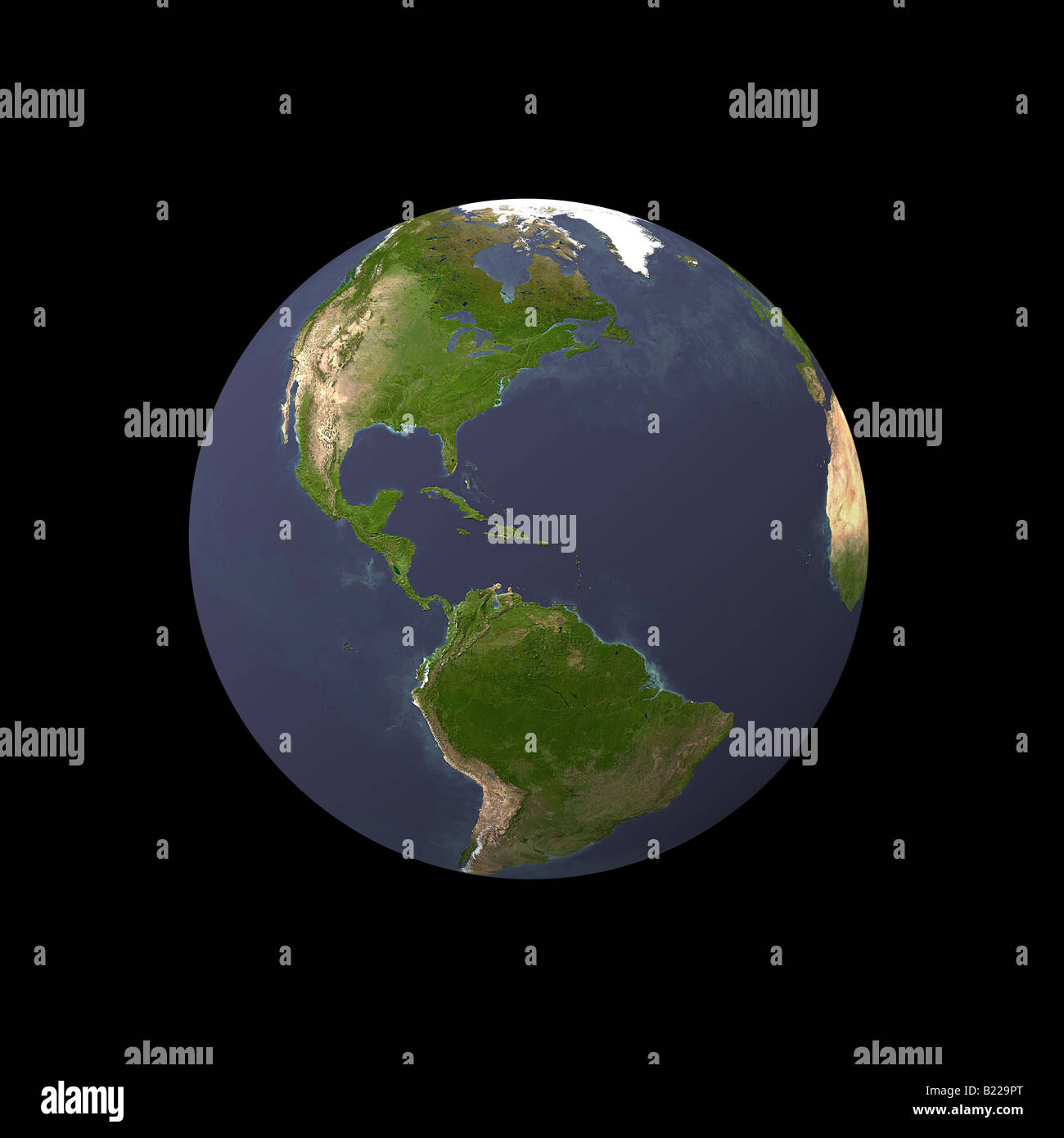 earth on black background Stock Photo - Alamy