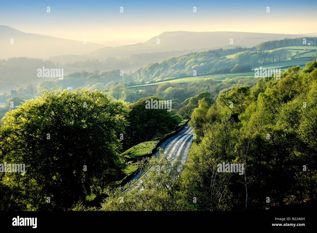 View Derwent valley derbyshire sunset peak district national park ...