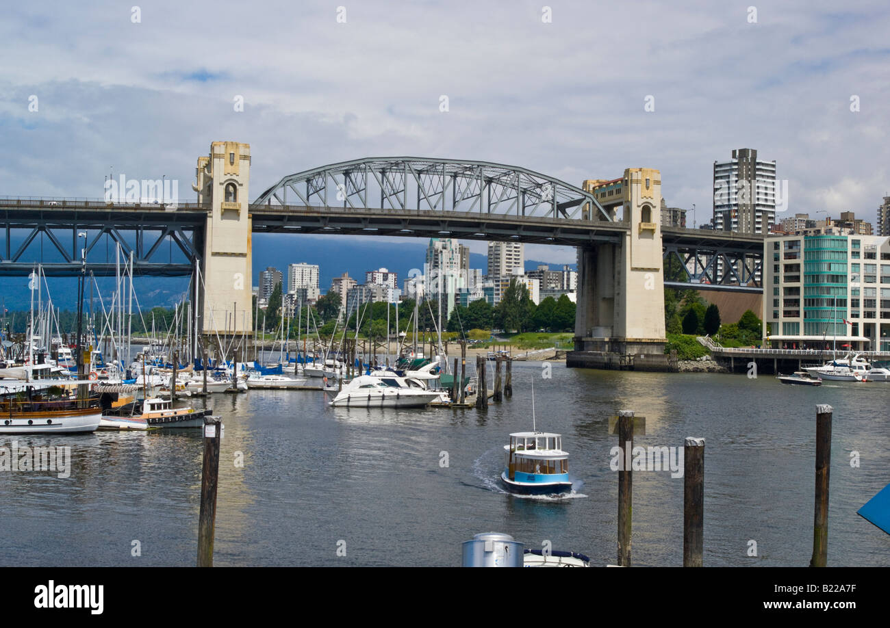 Burrard Bridge (or Burrard Street Bridge) in Vancouver British Columbia ...