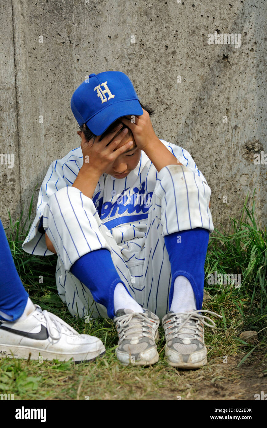 Sick and tired Japanese school baseball Sendai Japan Stock Photo - Alamy