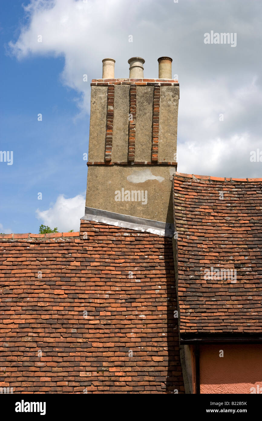 Chimney Stack Castle Hedingham Essex Stock Photo - Alamy