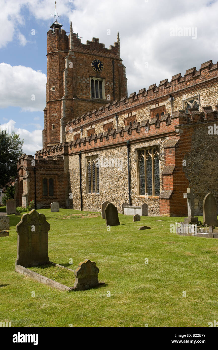 St Nicholas Church Castle Hedingham Essex Stock Photo - Alamy