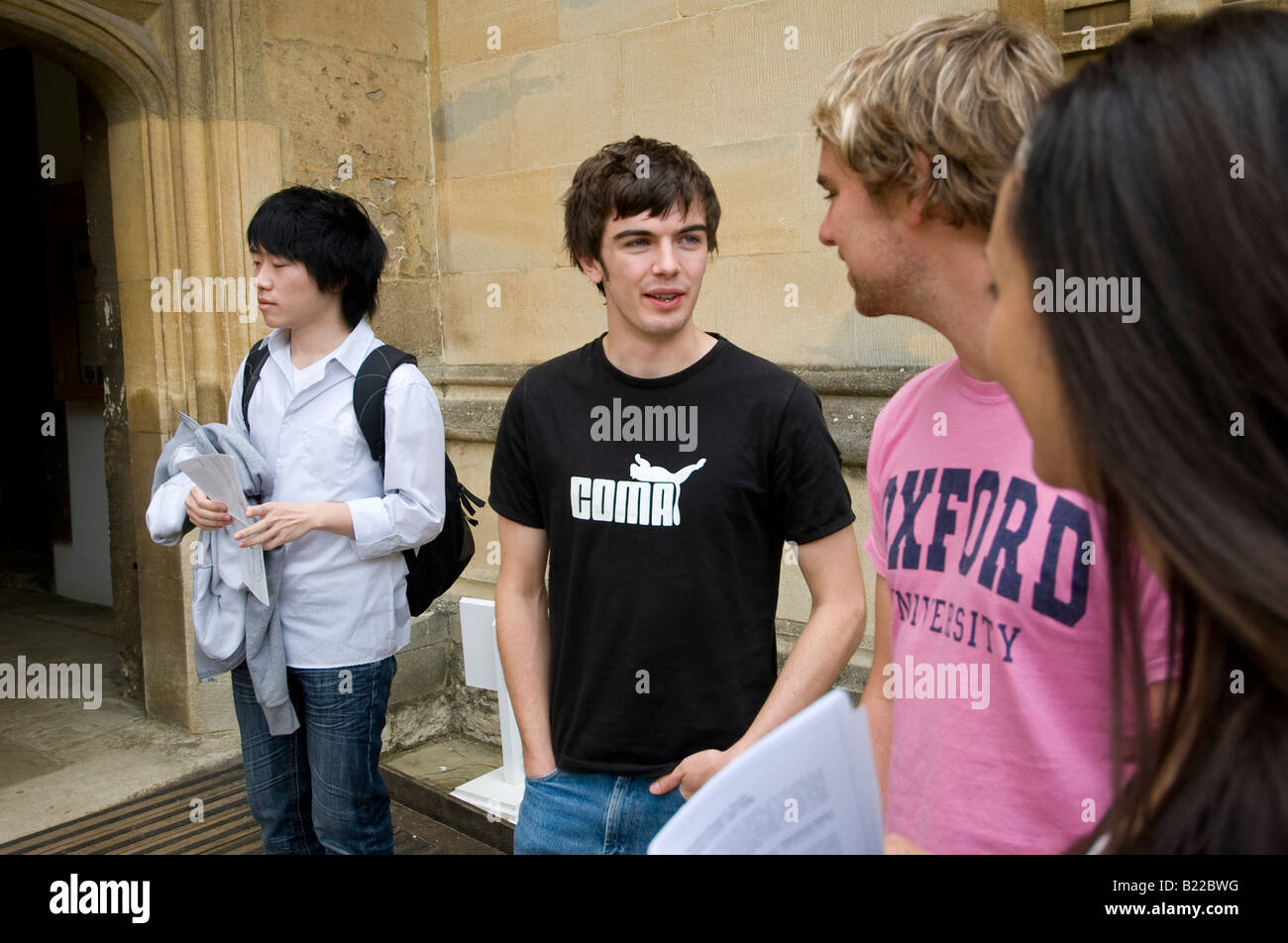 Students from Oxford University one of the best in the world Stock ...