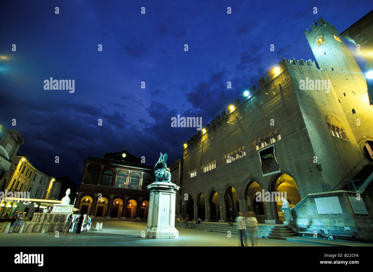 Medieval Piazza Cavour Rimini Adriatic Coast Italy Stock Photo - Alamy