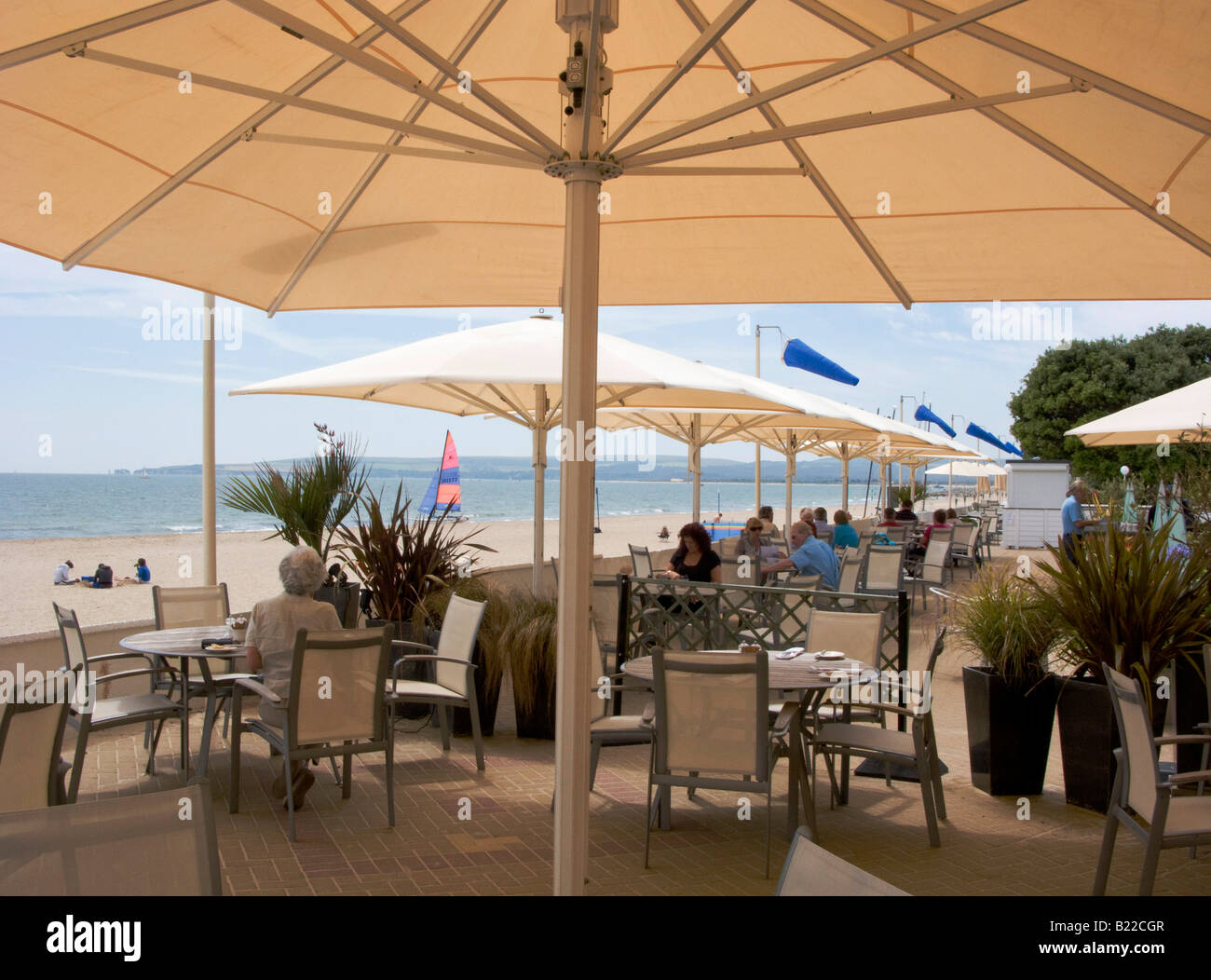 Beach Restaurant at Sandbanks, Poole, Dorset, UK Stock Photo - Alamy