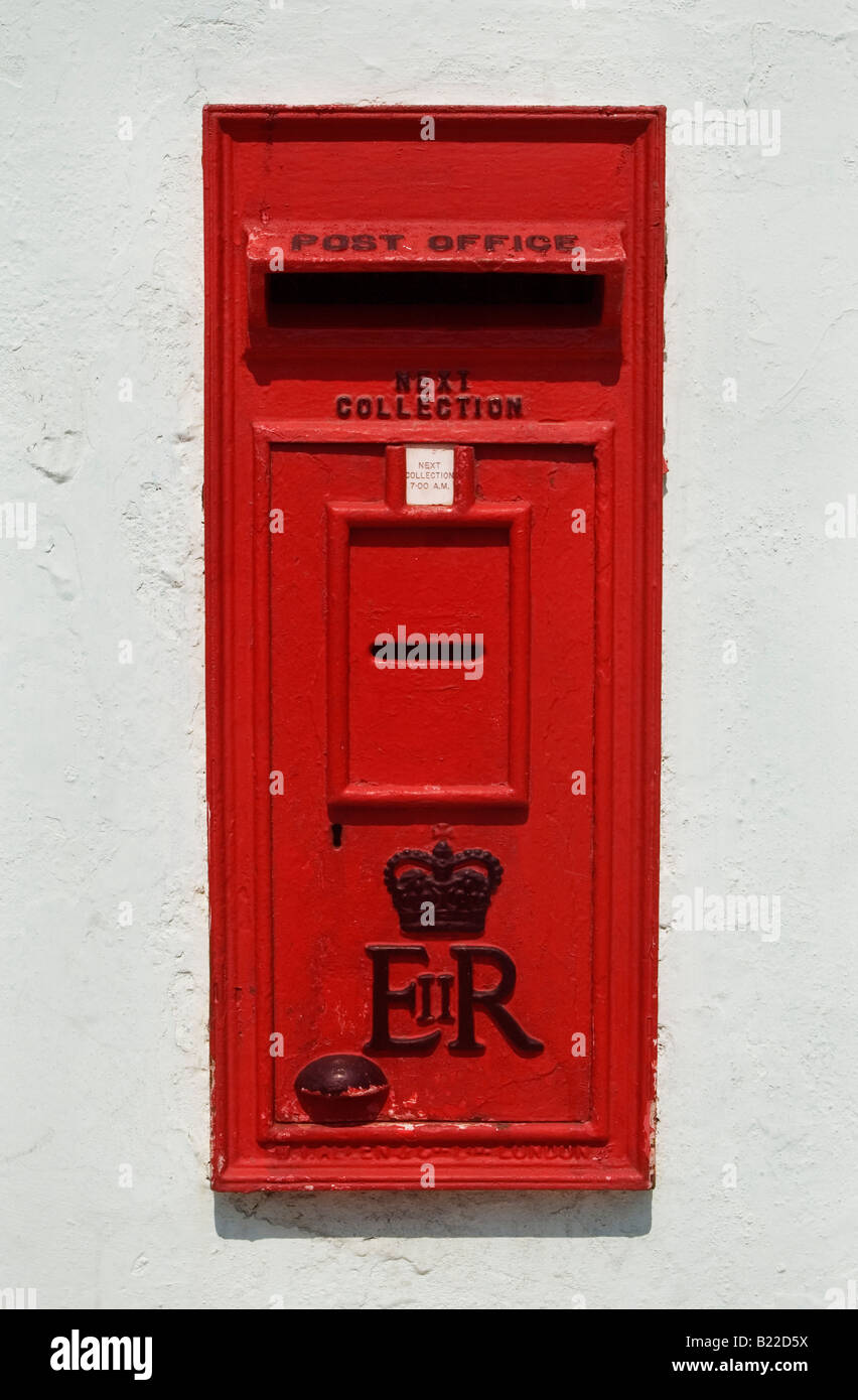 Old Post Box in a wall on Gibraltar Stock Photo - Alamy