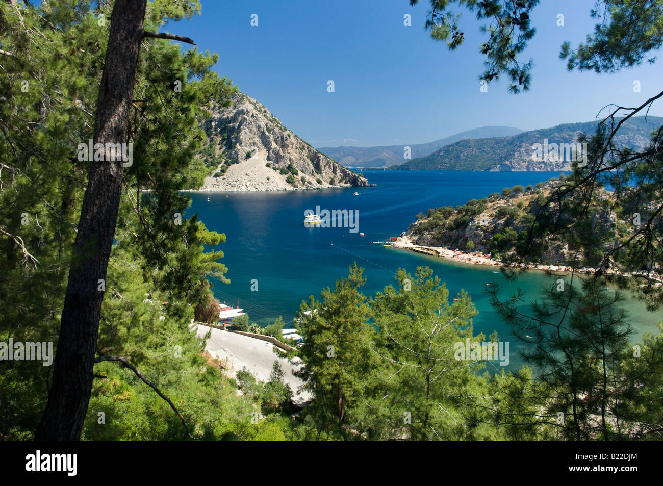 View over Turunc Bay Turunc Mugla Turkey Stock Photo - Alamy