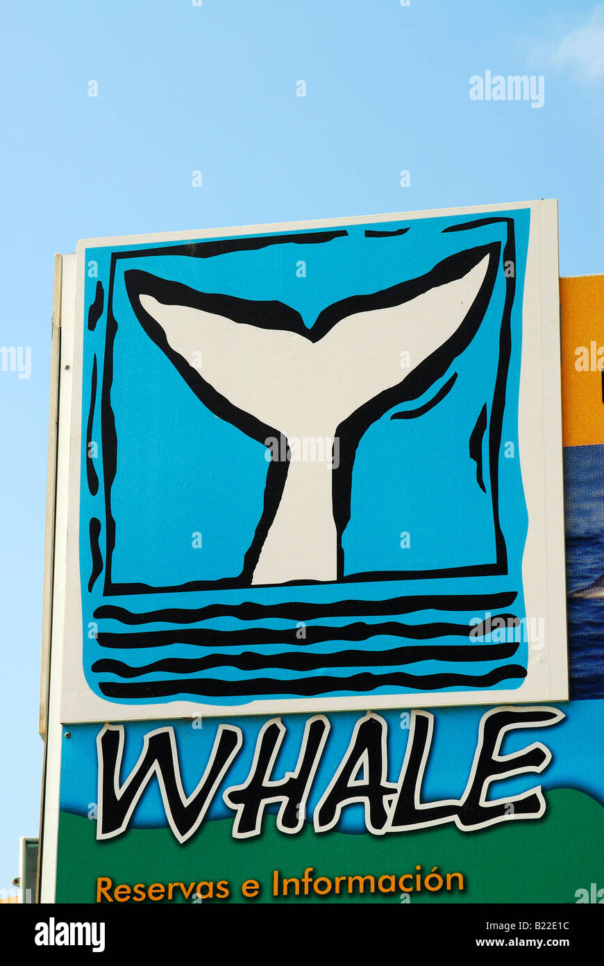 Sign board in Tarifa Stock Photo - Alamy