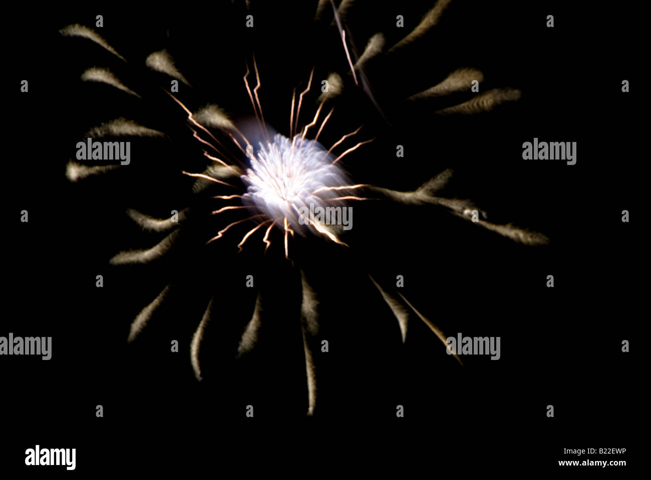 Cool Shapes in Fireworks Stock Photo - Alamy