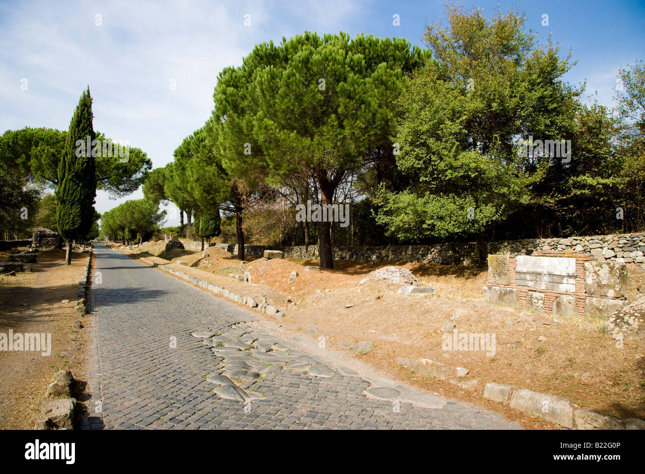Appia Antica Rome Italy Stock Photo - Alamy