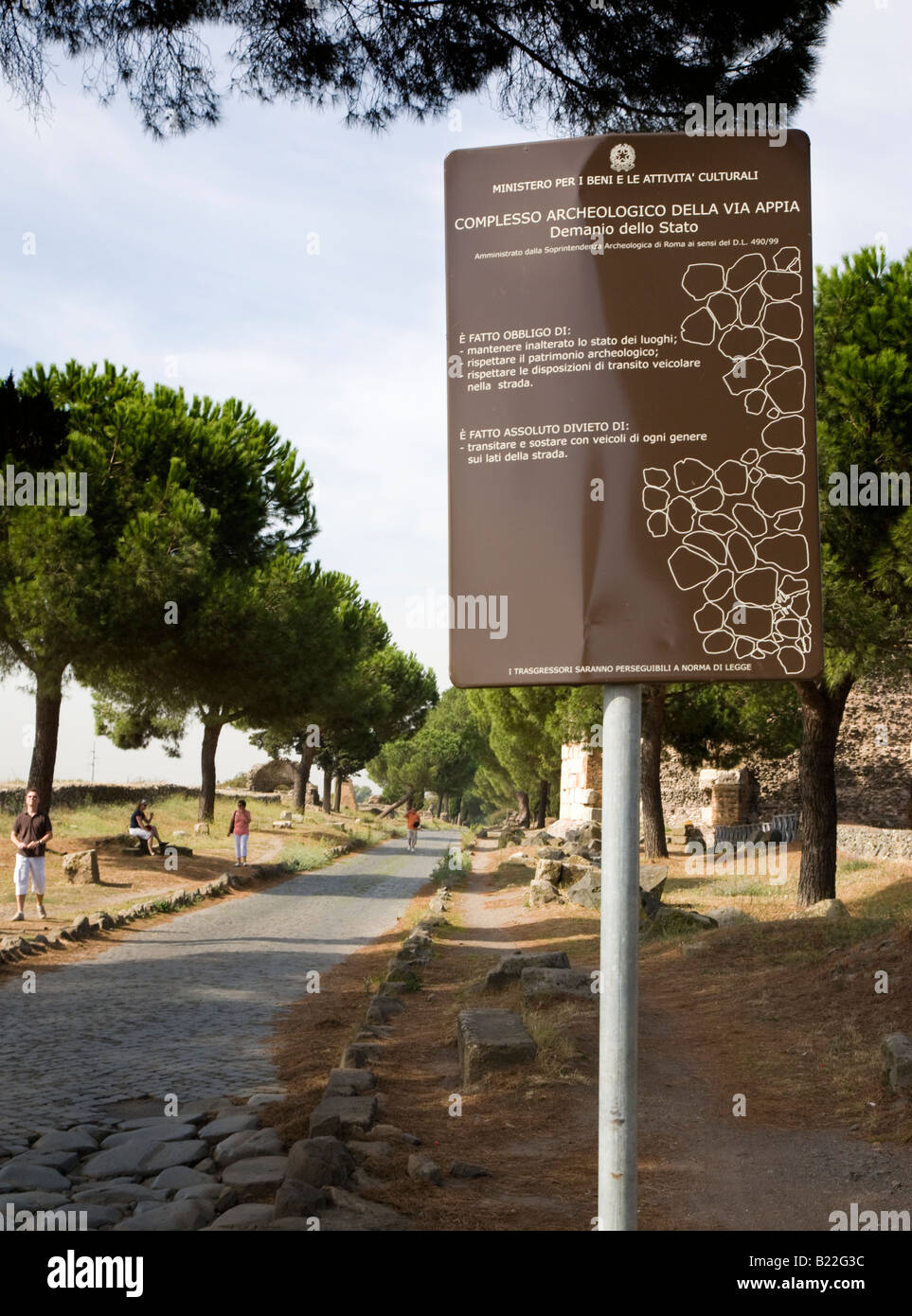 Italy rome lazio road sign hi-res stock photography and images - Alamy