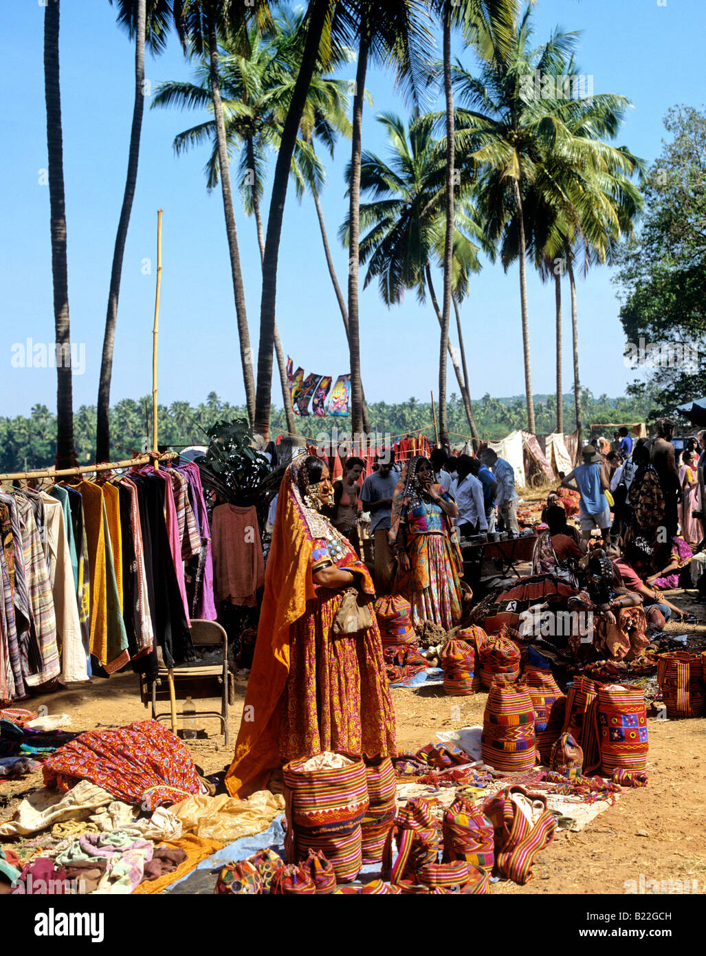 Goa tourist markets hi-res stock photography and images - Alamy