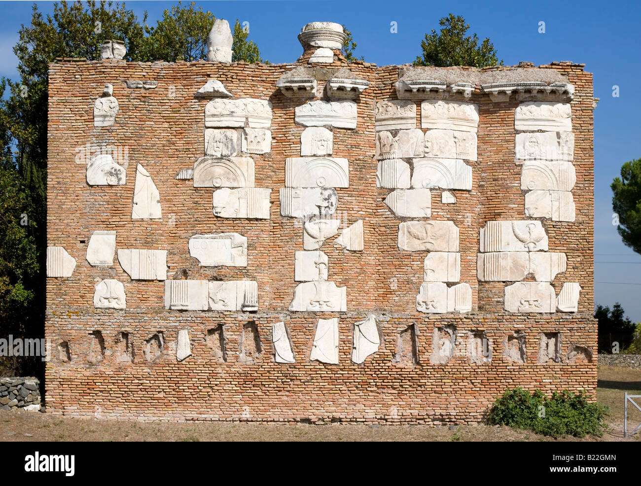 Remains of a Roman villa Appia Antica Rome Italy Stock Photo - Alamy