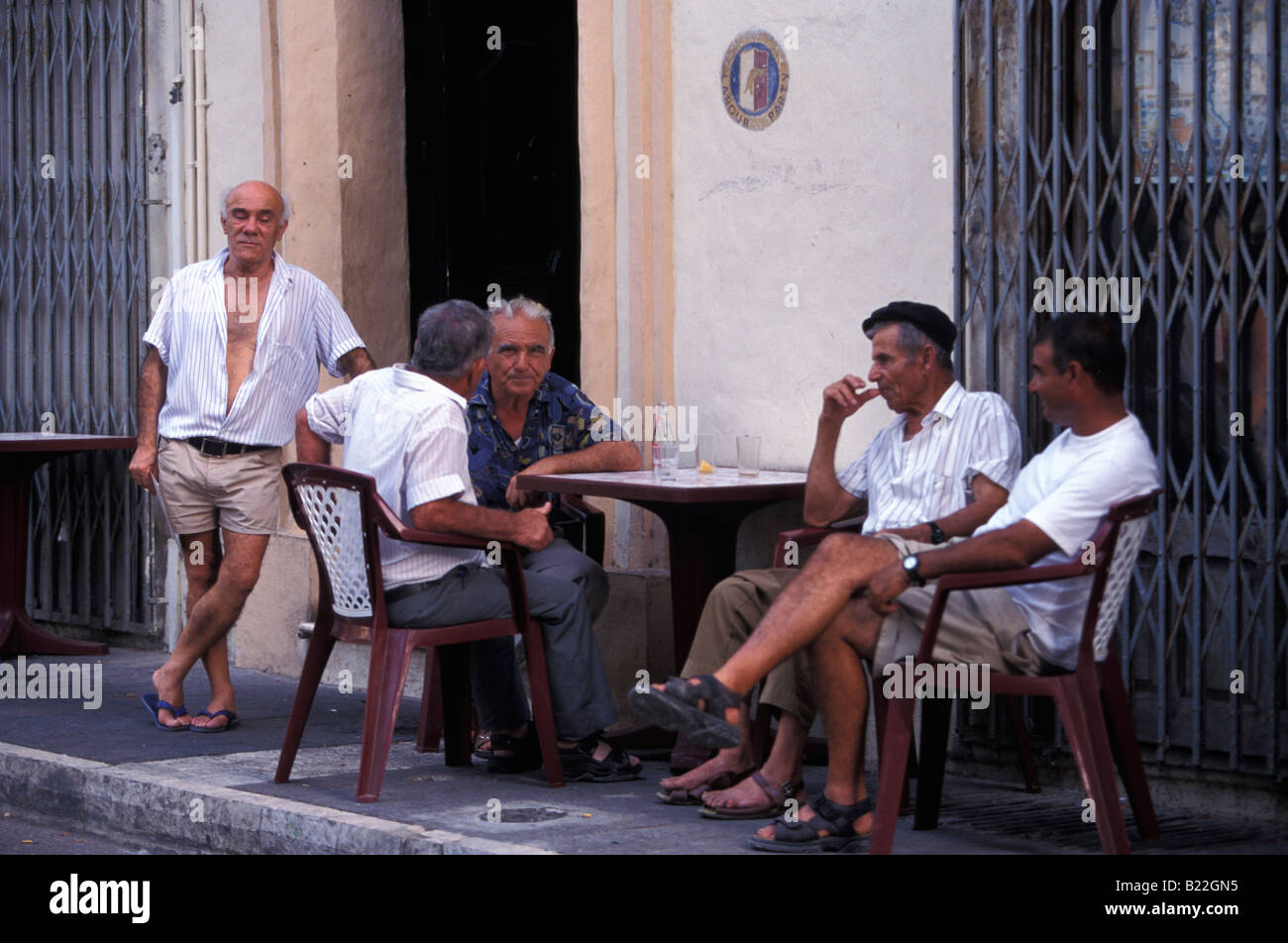 Older men at Market Square Victoria Rabat Gozo Island Malta Stock Photo ...