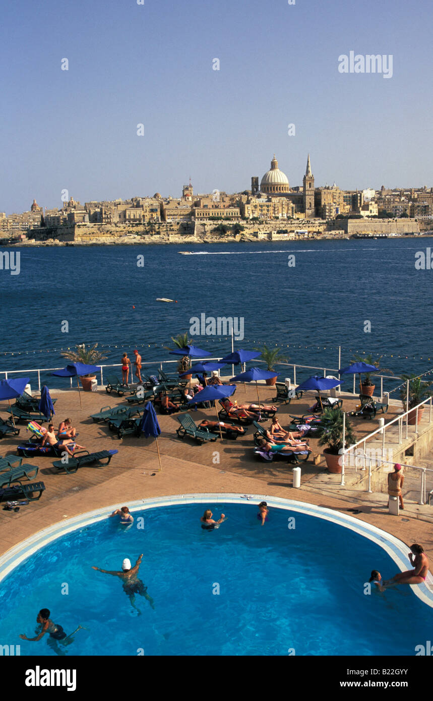 Hotel swimming pool in sliema hi-res stock photography and images - Alamy