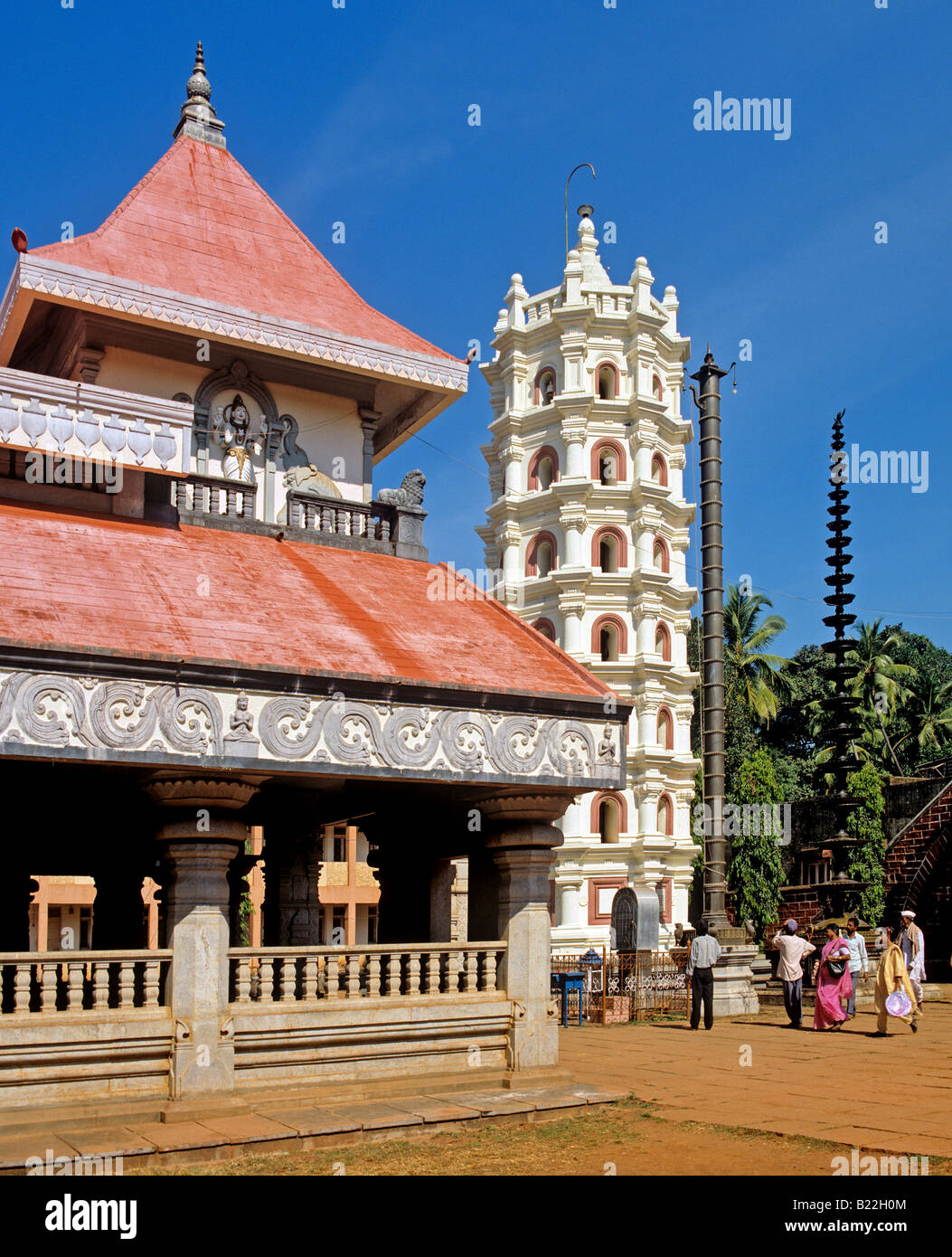 0926 Bandora Temple Goa State India Stock Photo - Alamy