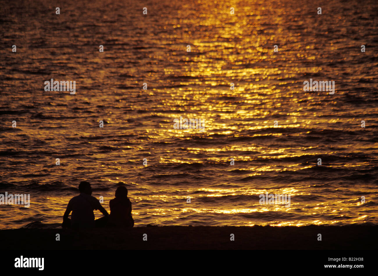 Sunset at calangute beach goa hi-res stock photography and images - Alamy