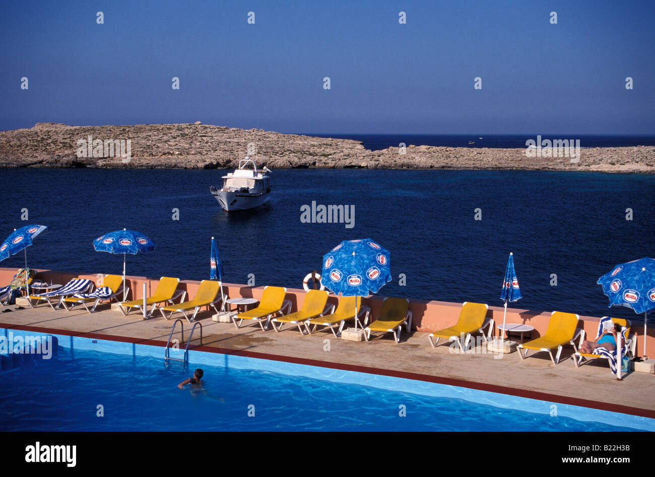 Swimming on island comino hi-res stock photography and images - Alamy