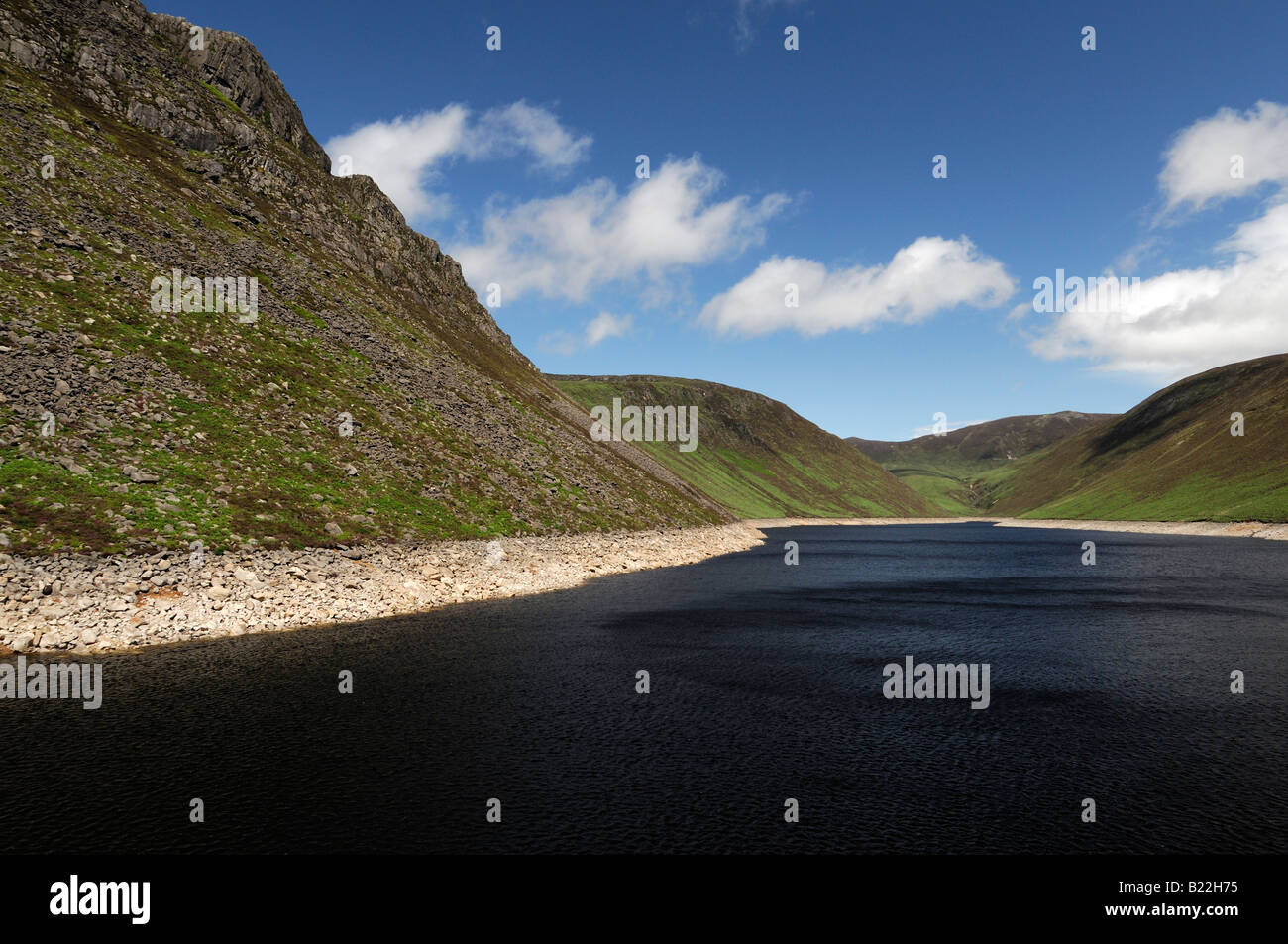 ben crom water reservoir with mourne mountains in background county ...