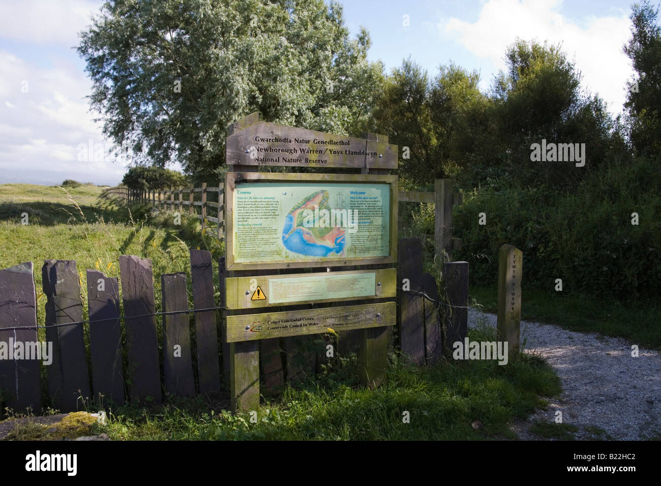 Newborough Isle of Anglesey North Wales UK July The entrance to the ...