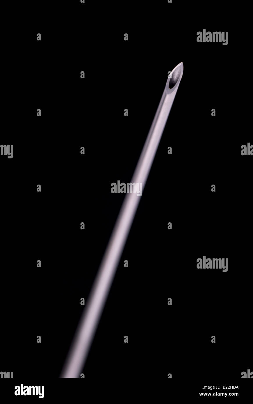 Tip of a Hypodermic Needle Stock Photo - Alamy