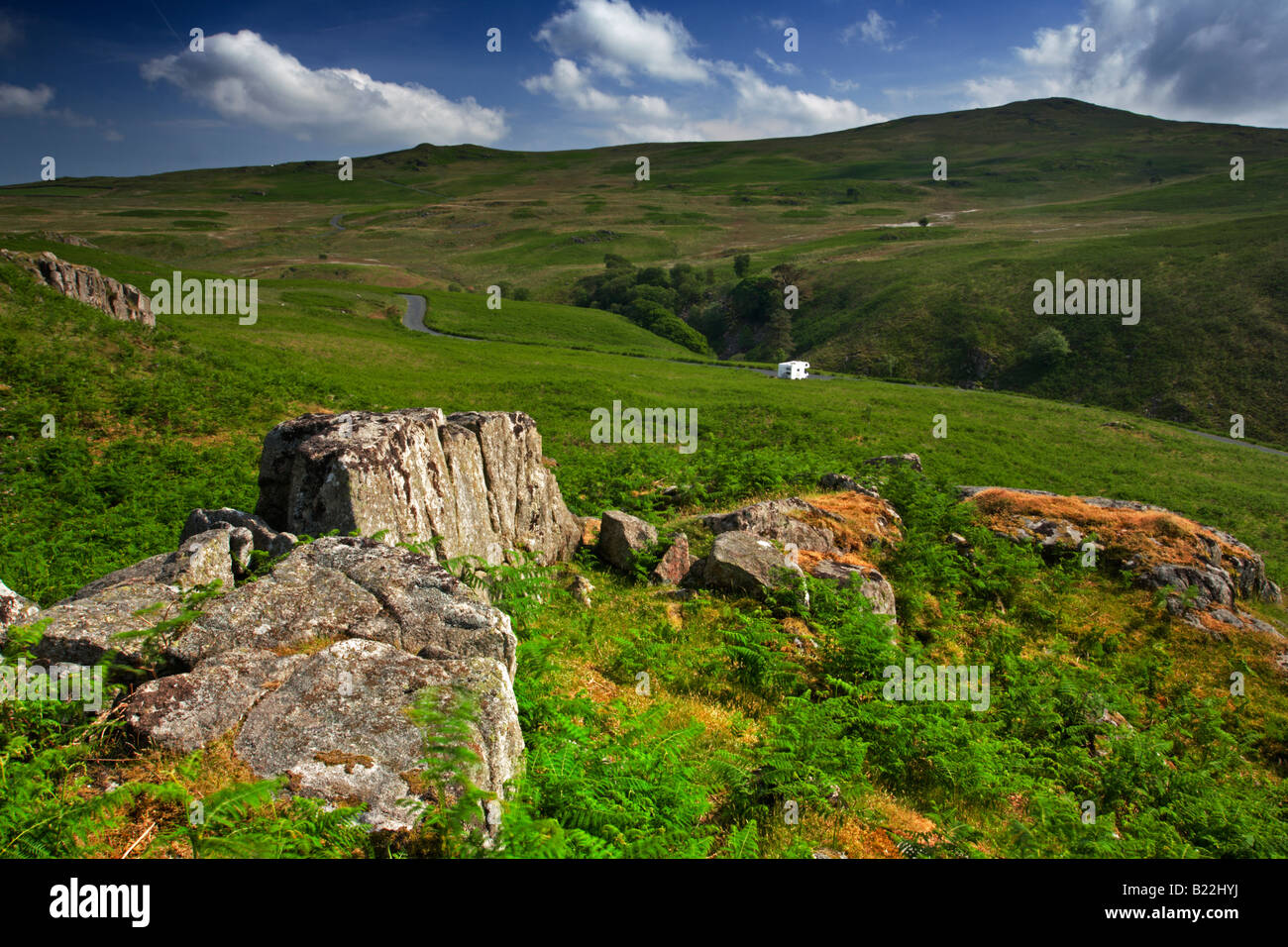 A motorhome parked in a stunning countryside location Stock Photo - Alamy