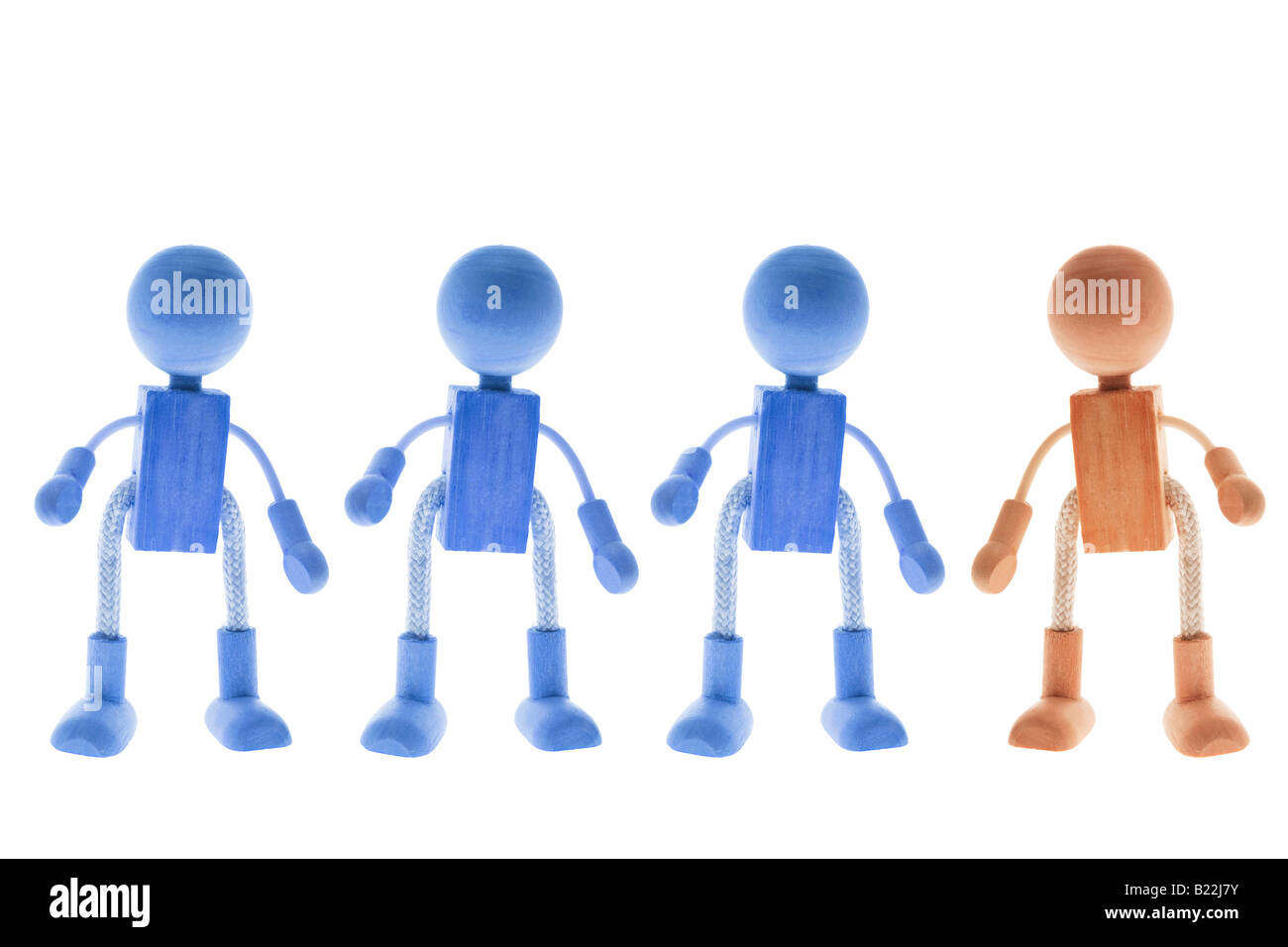 Wooden Children Figures Stock Photo - Alamy