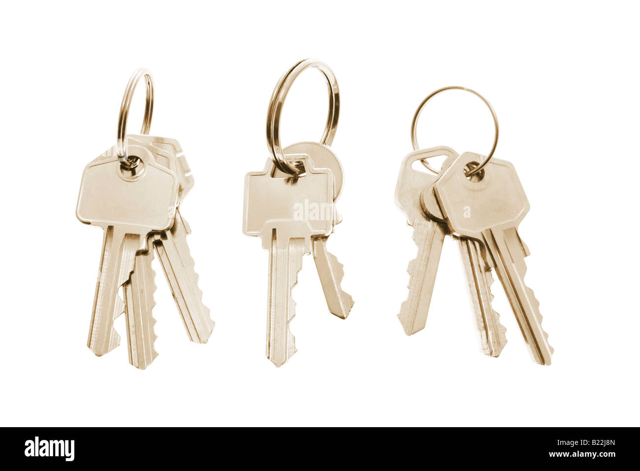 Keys Rings with Keys Stock Photo - Alamy