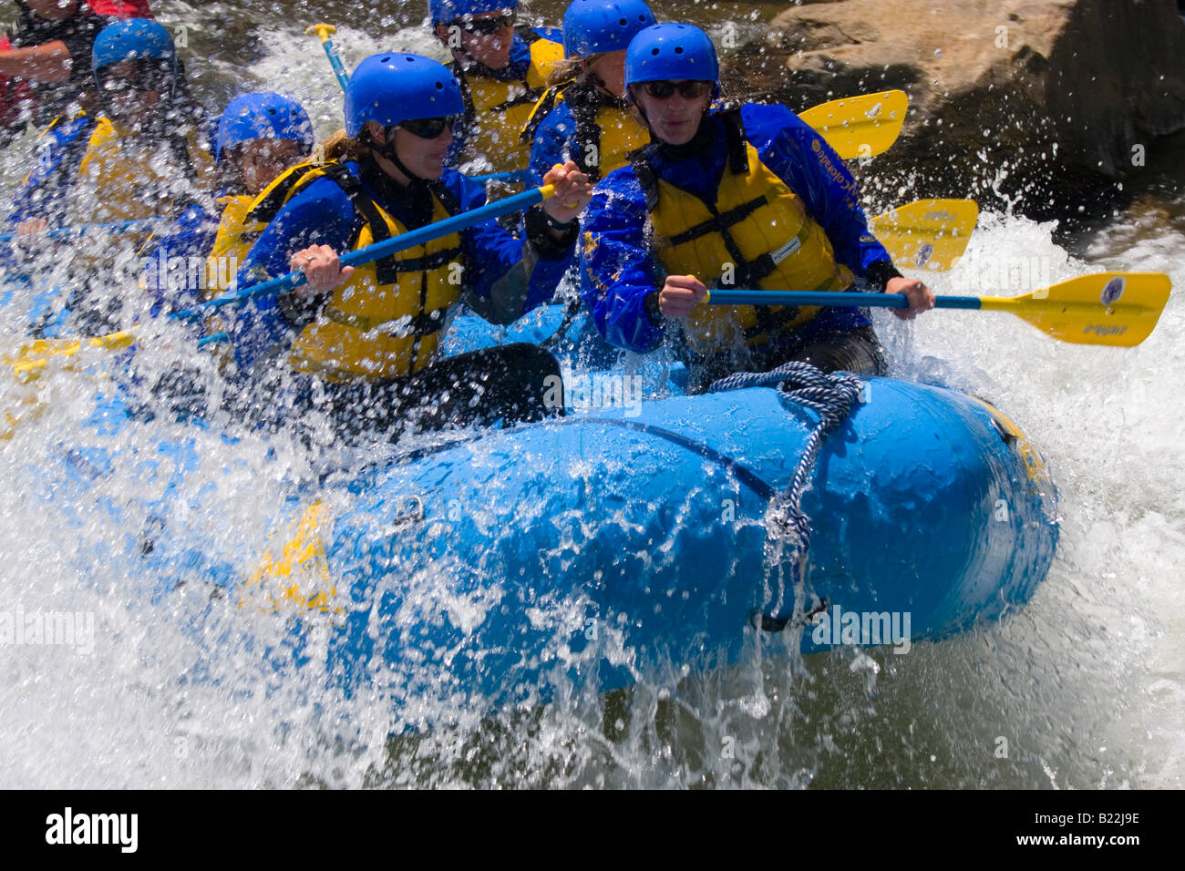 Whitewater rafters hi-res stock photography and images - Alamy