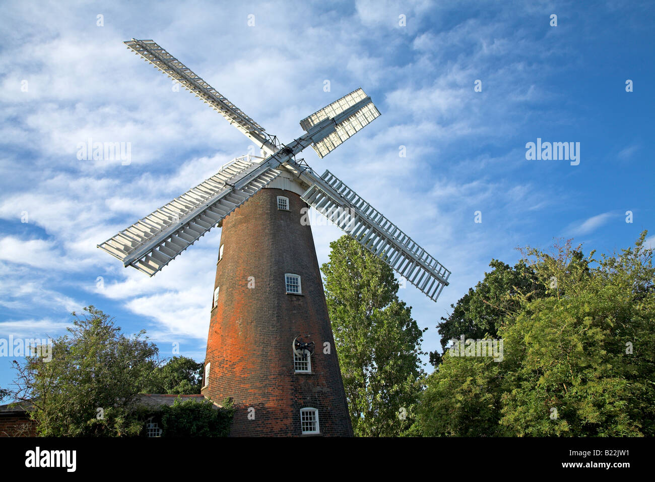 Buttrams mill windmill Woodbridge Suffolk England Stock Photo - Alamy