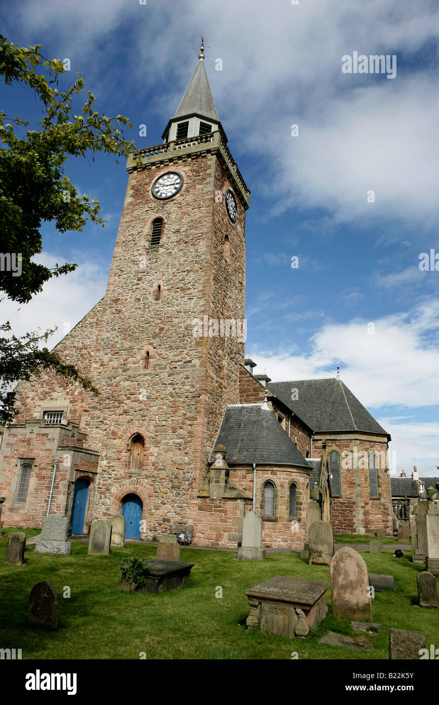 City of Inverness, Scotland. The George Fraser designed Old High Church ...