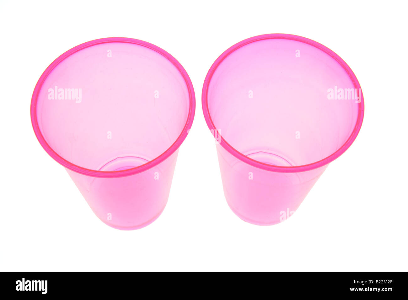 Pink Plastic Cups Stock Photo - Alamy