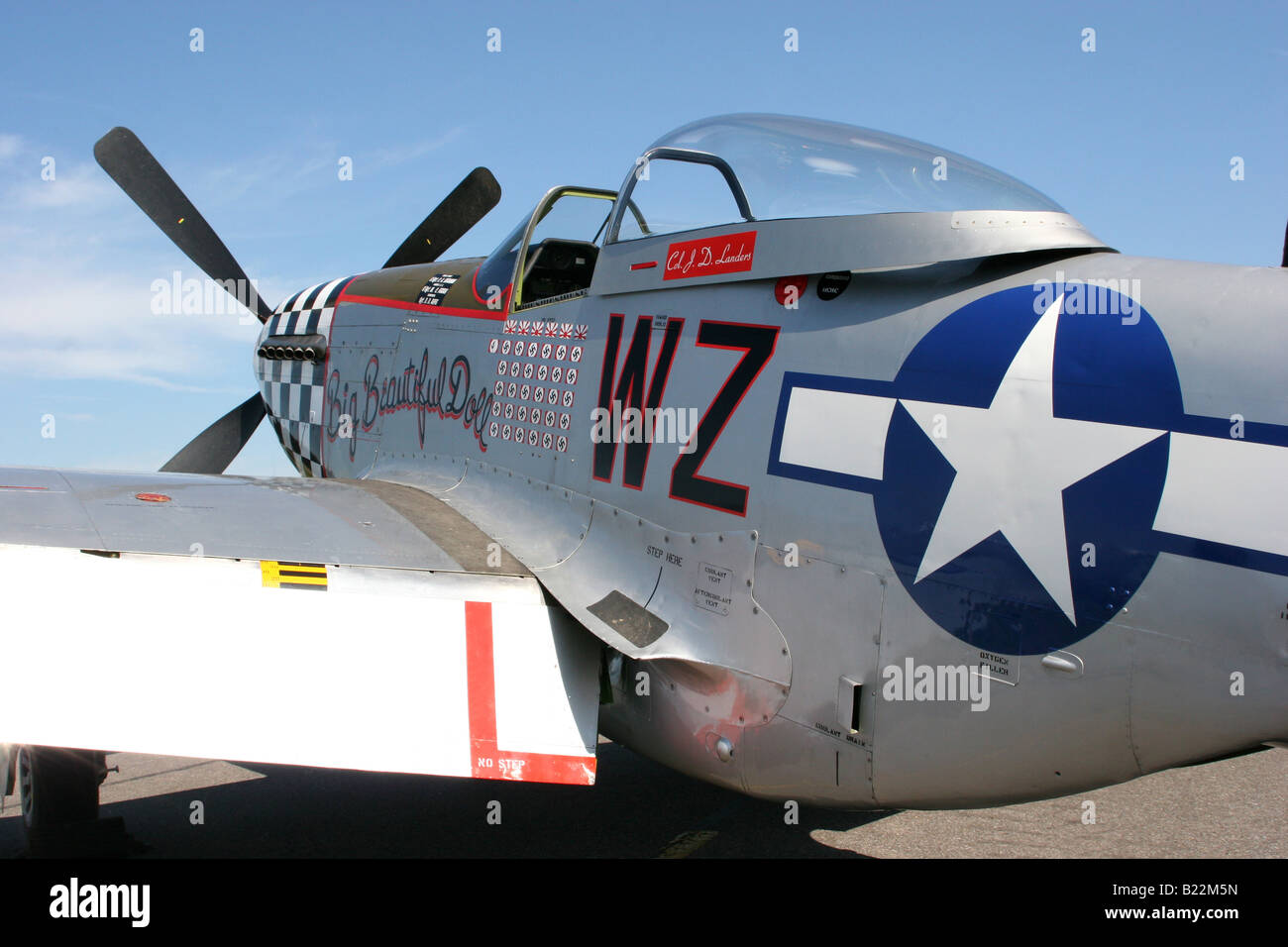 North American P51D Mustang at RAF Manston 2006 Stock Photo - Alamy