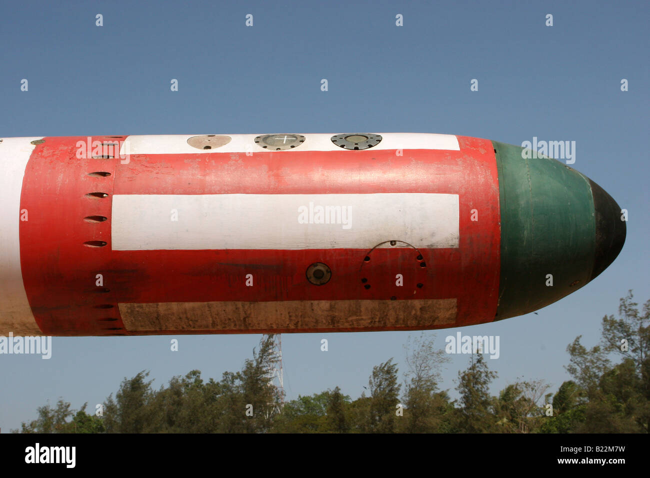 Soviet made CET53 M anti-submarine torpedo at an Indian Navy display ...