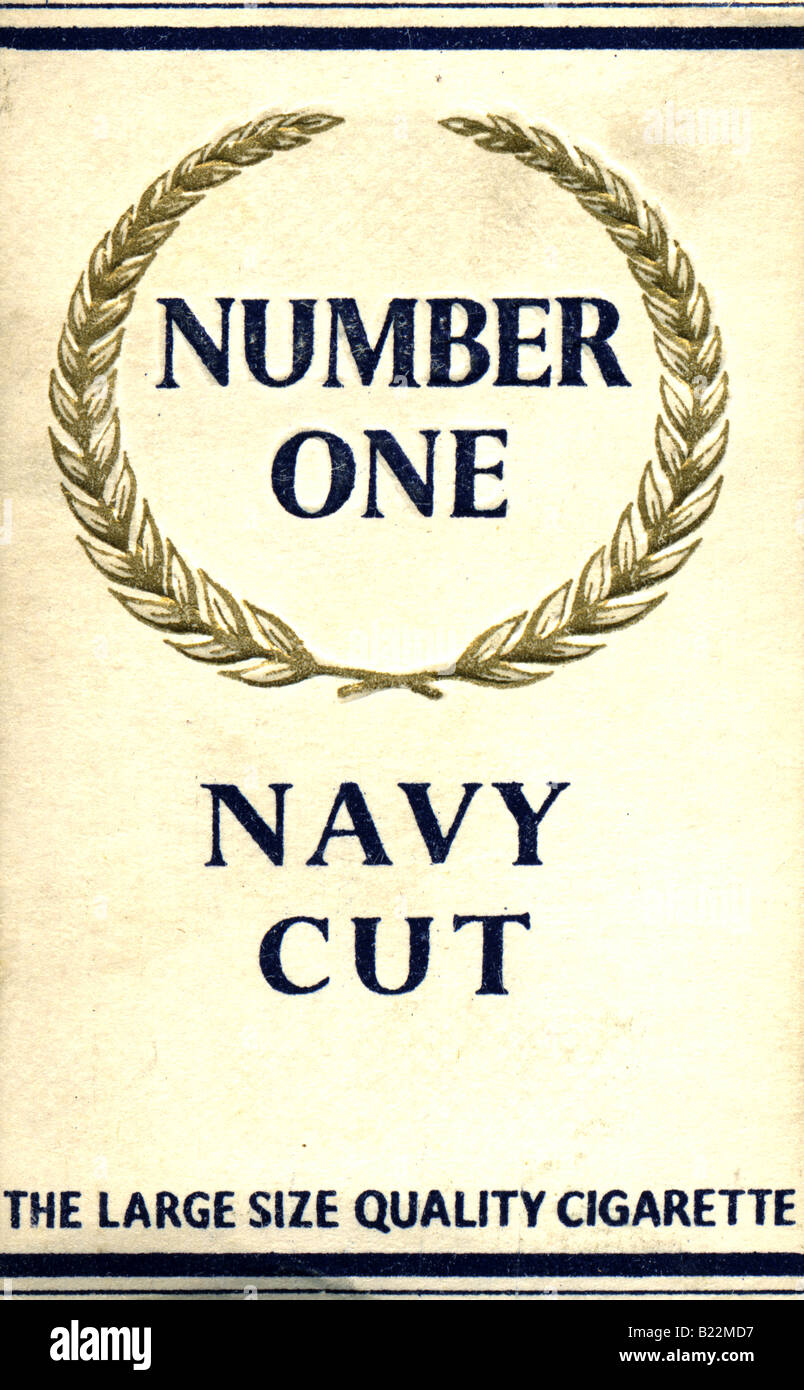 Number One Navy Cut Cigarette Packet FOR EDITORIAL USE ONLY Stock Photo ...