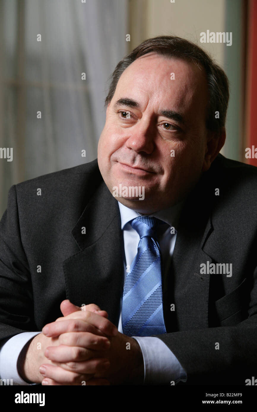 Scotland's First Minister Alex Salmond, MSP and SNP party leader Stock ...