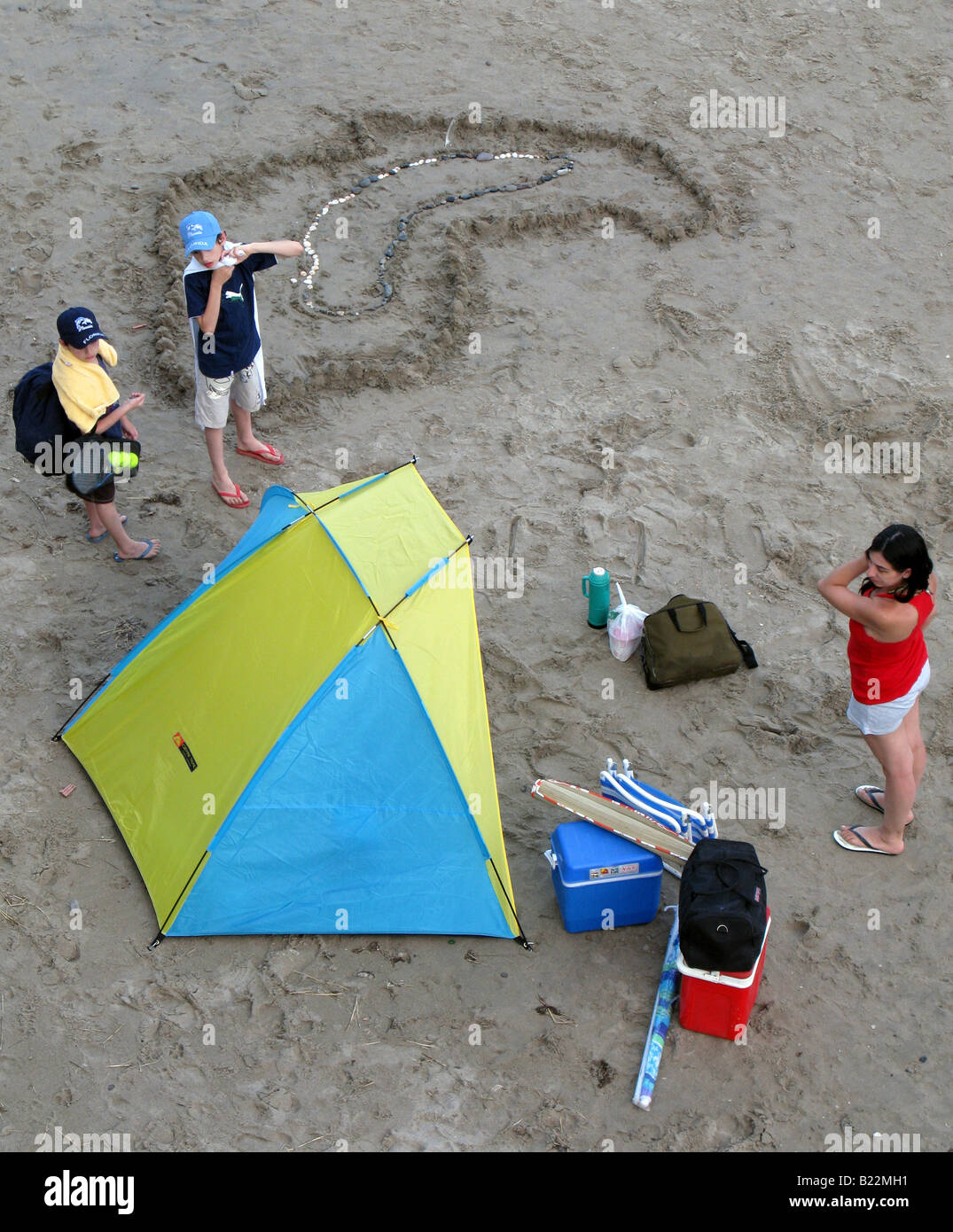 at the beach Stock Photo - Alamy