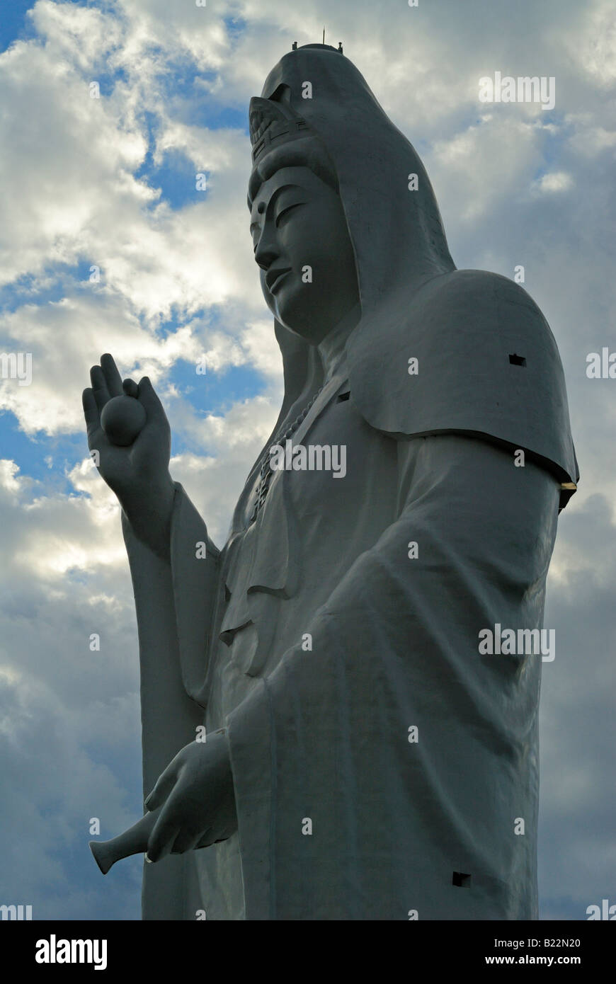 Gigantic Buddhist statue of the bodhisattva Dai Kannon Sendai Japan ...