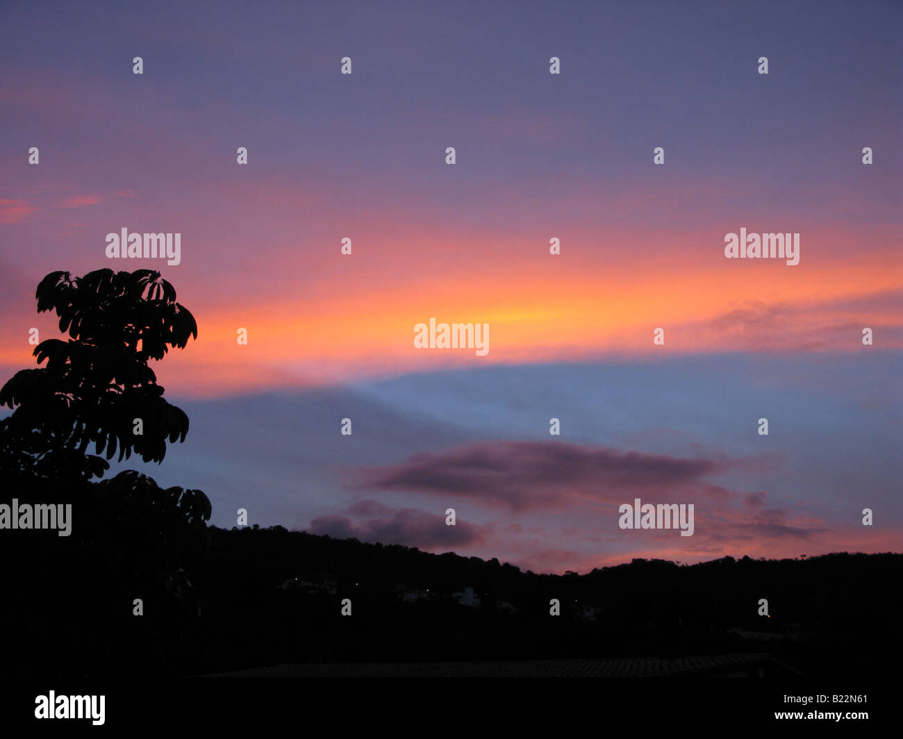 colorful sunset Caracas Venezuela Stock Photo - Alamy