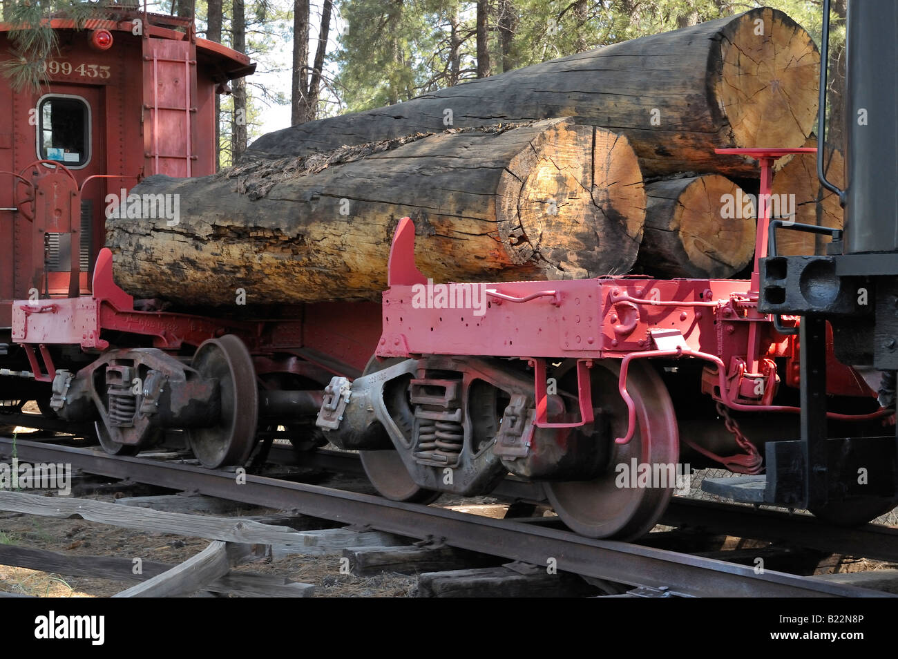 Log train hi-res stock photography and images - Alamy