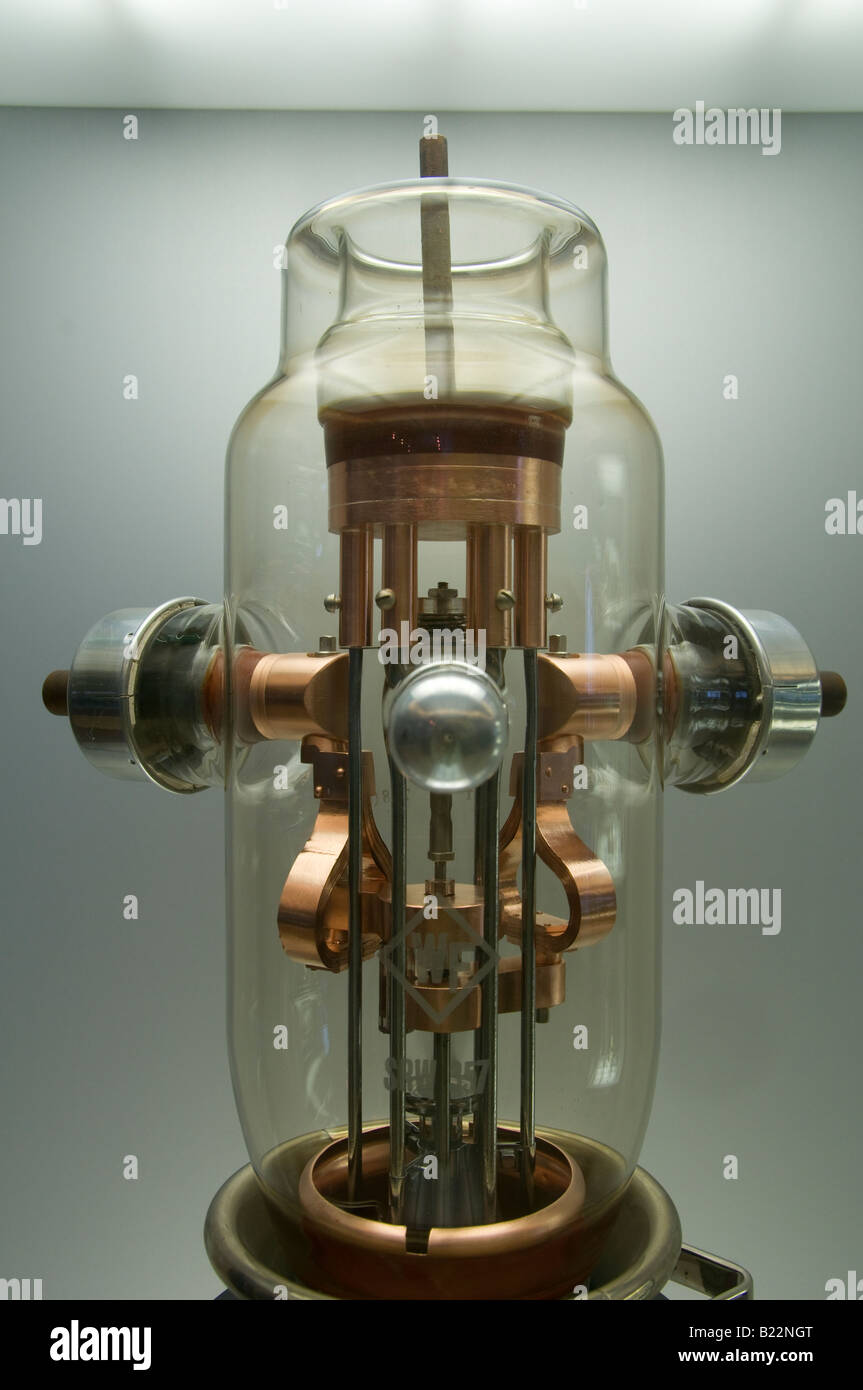 Old tube diode displayed in Museum fur Kommunikation Communication ...