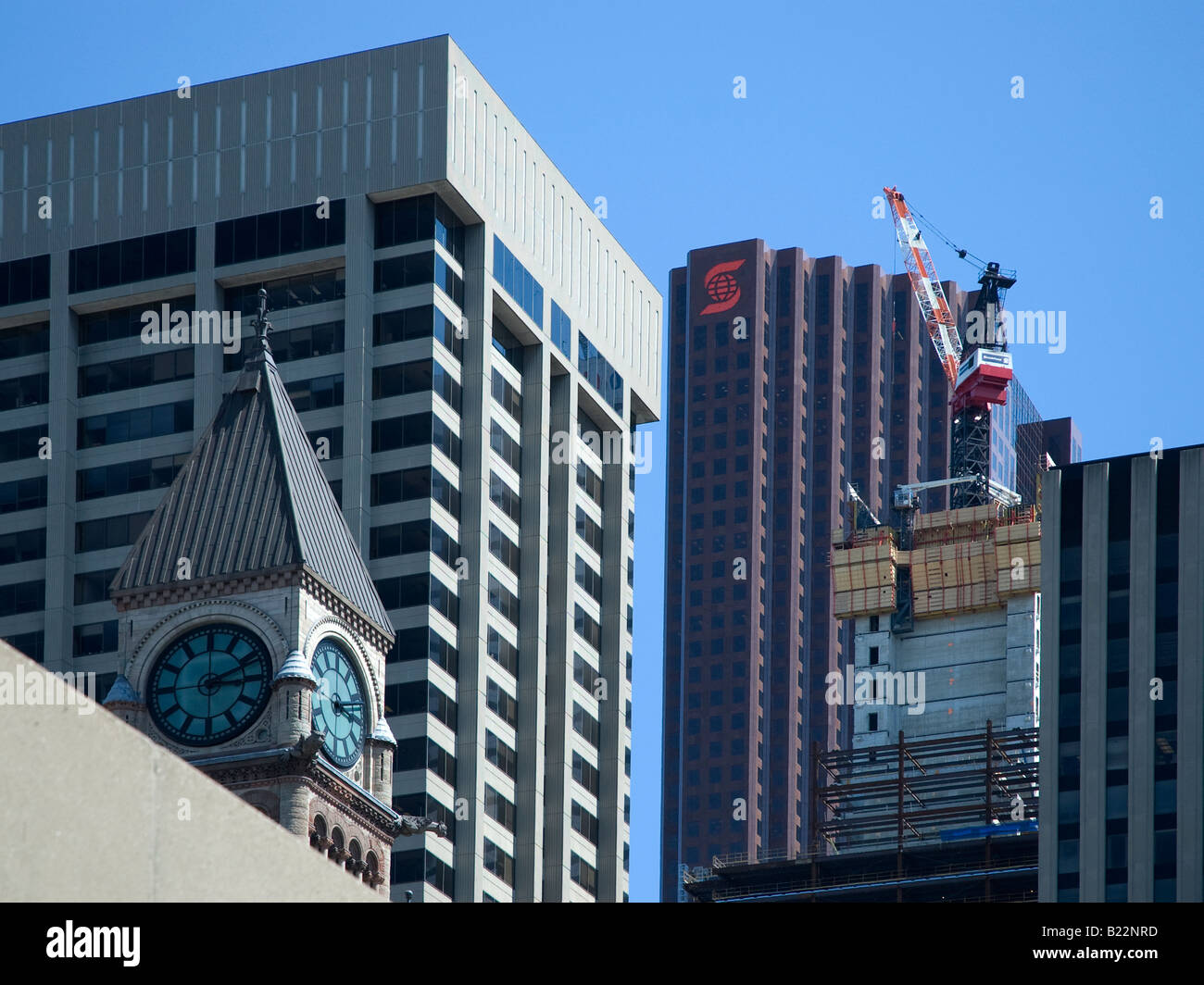 Hi-rise construction on downtown Toronto, Canada Stock Photo - Alamy