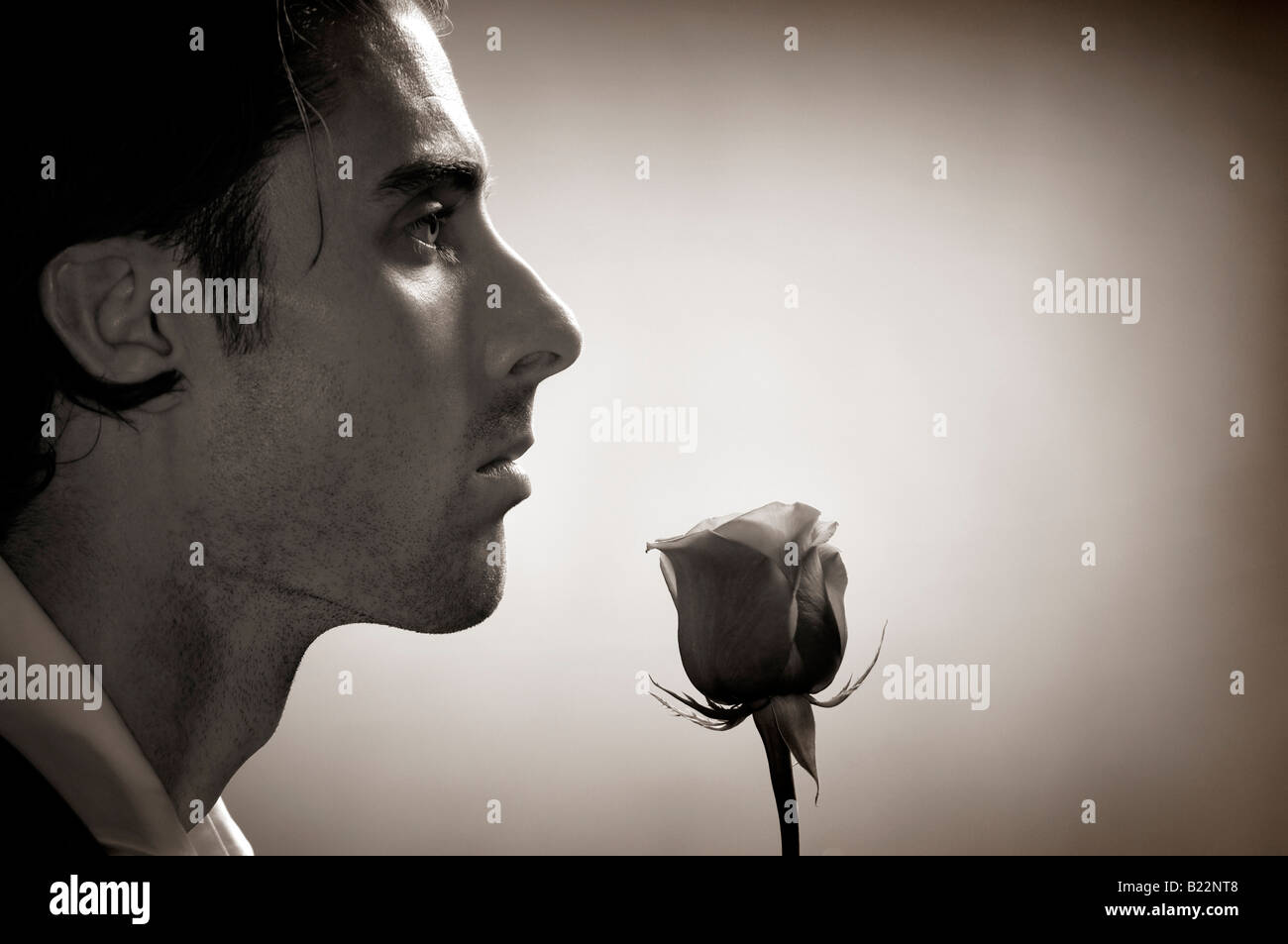 Man with a rose hi-res stock photography and images - Alamy