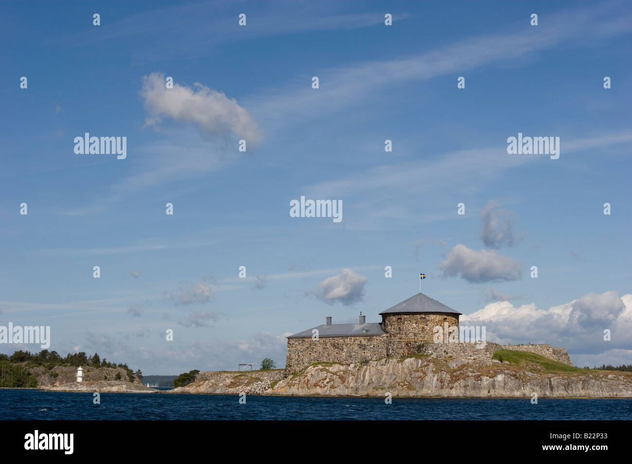 Dalarö historic fortlet in the Swedish archipelago Stock Photo - Alamy